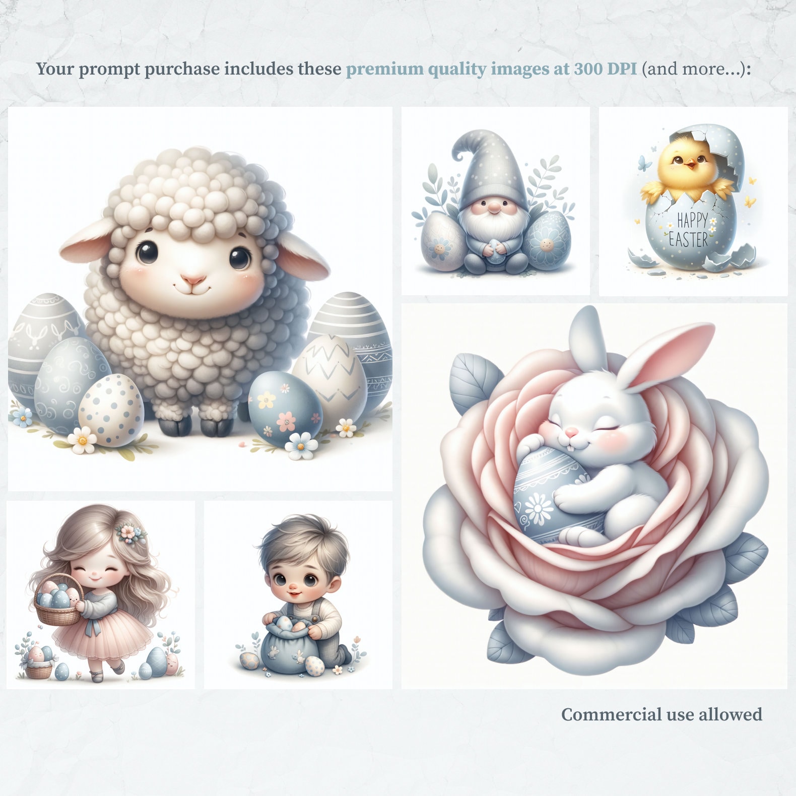 DALLE 3 Prompt for Easter and Spring Prompt Guide Clipart Nursery Art ...