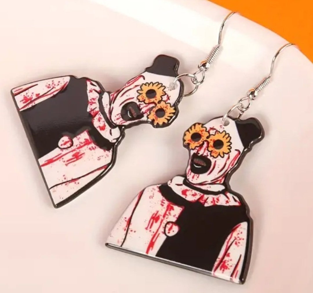 Art the Clown Terrifier Earrings - Etsy