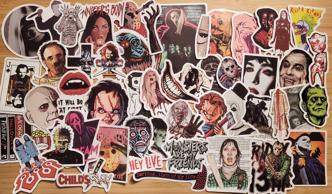 Horror Movie Mystery Sticker Packs - Etsy