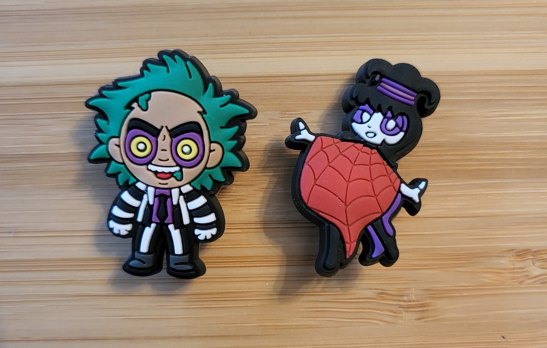 Beetlejuice & Lydia Cartoon Shoe Charms Fits Crocs - Etsy