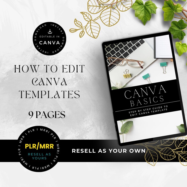 How to Edit Canva Templates Guide PLR I MRR, Your Ultimate Guide to ...