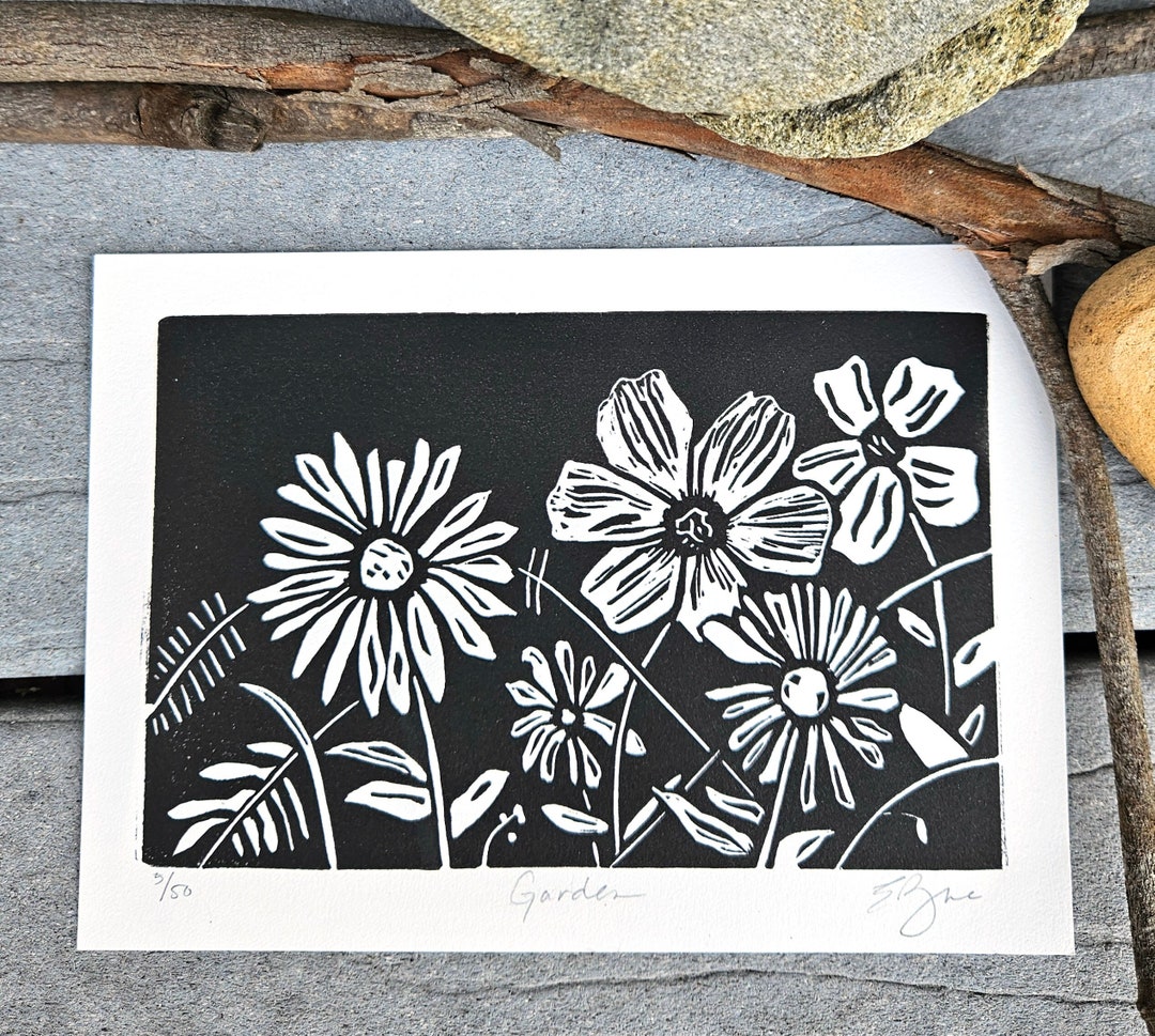 Garden: Limited Edition Block Print - Etsy