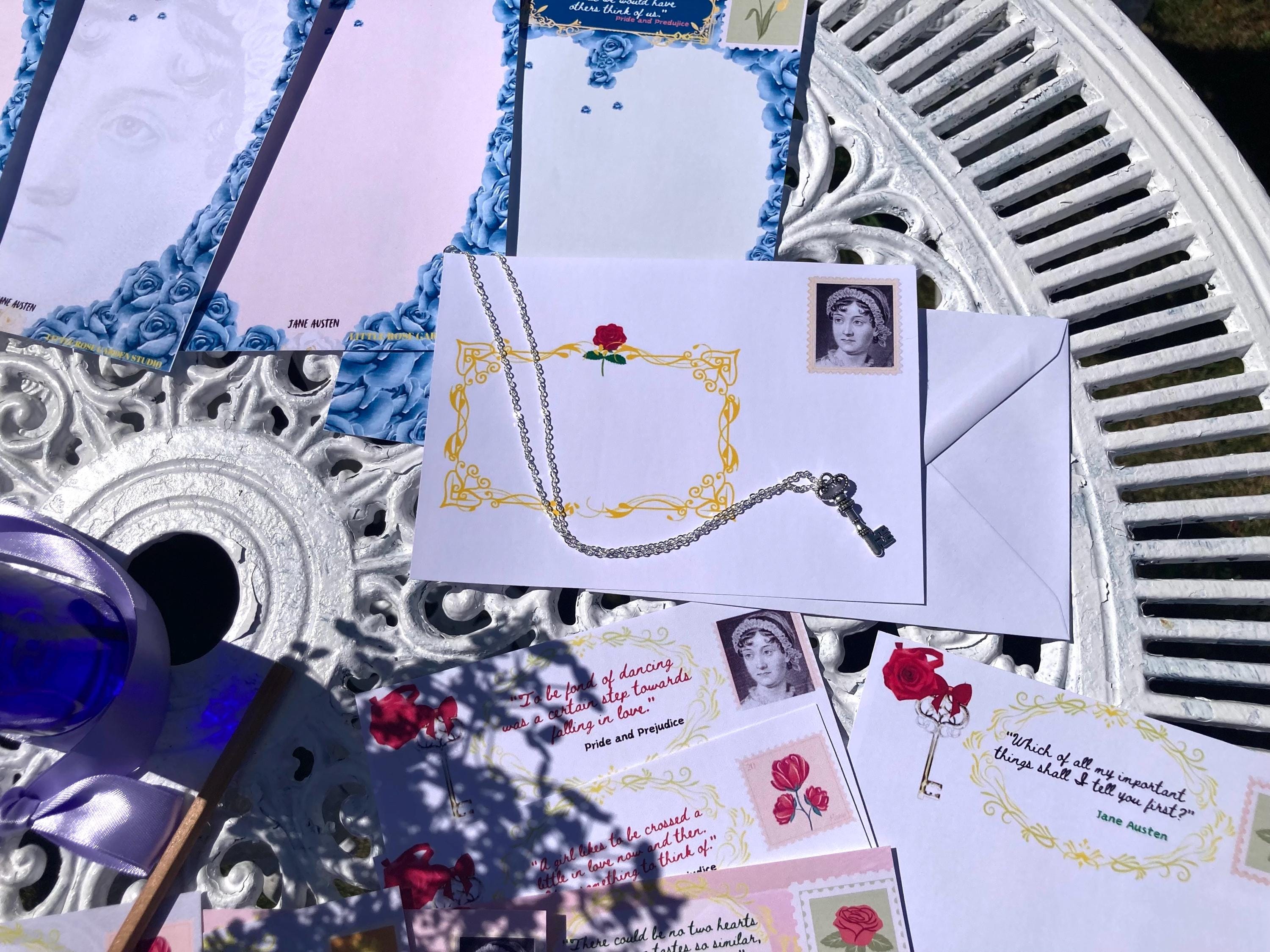 Jane Austen Quotes WRITING PAPER Set, PDF Printable Download, 16 Unique ...