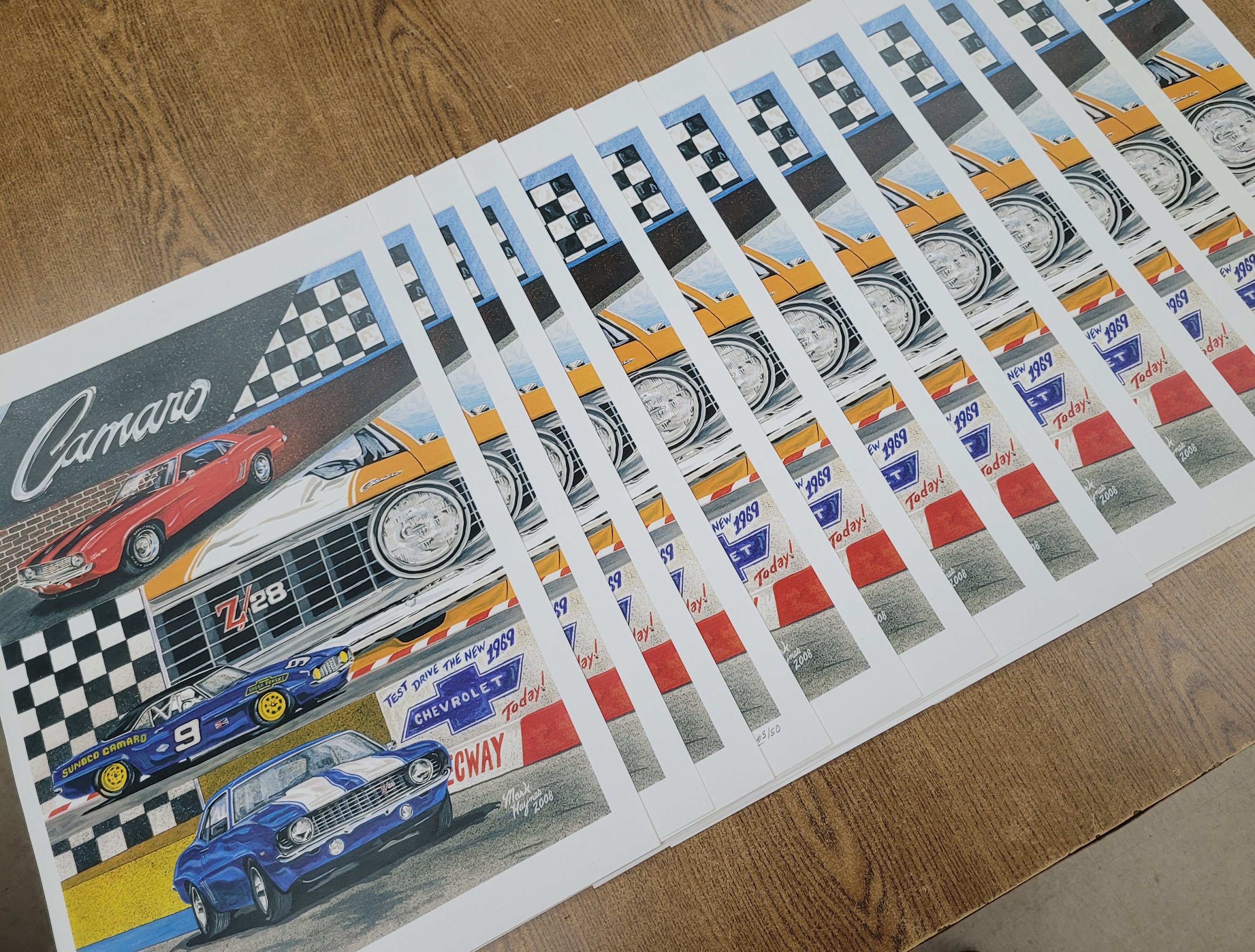 1969 Camaro Z/28 Art Print by Artist Mark Haynes,signed and Numbered - Etsy