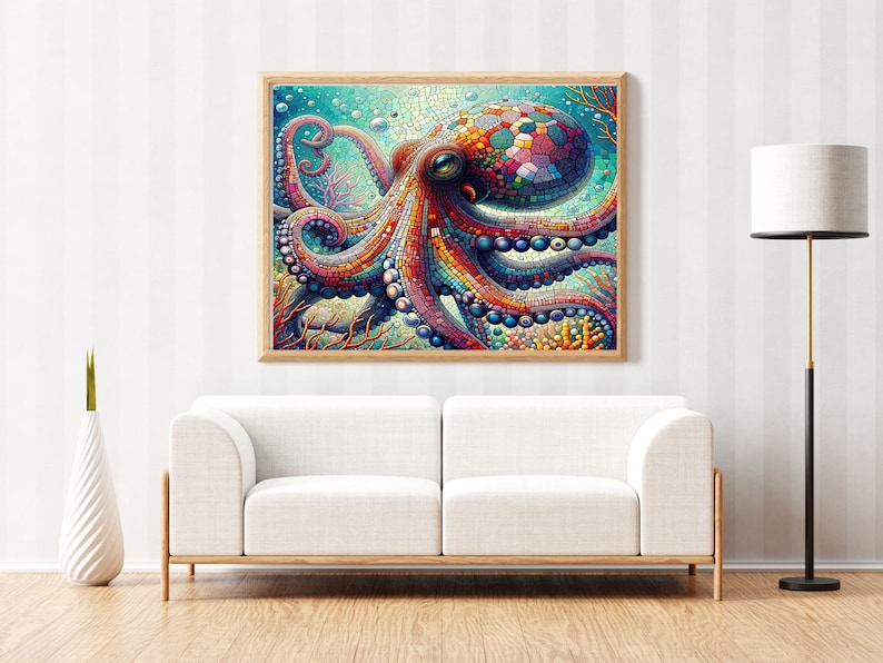 Colorful Octopus Puzzle | Glossy Art Jigsaw | 110-1014 Pieces | Eco ...