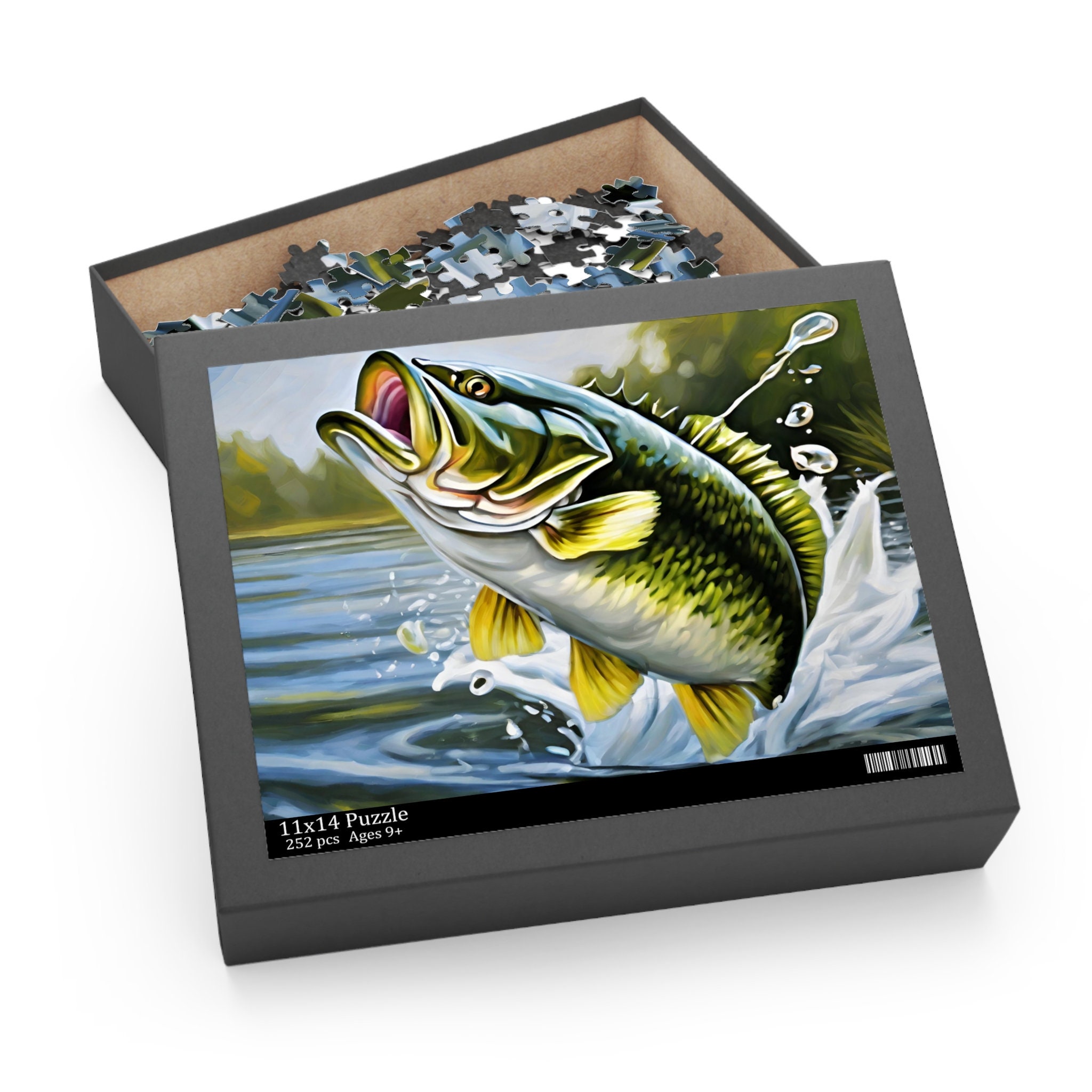 Largemouth Bass Jigsaw Puzzle: A Perfect Gift for Fish Lovers - Etsy