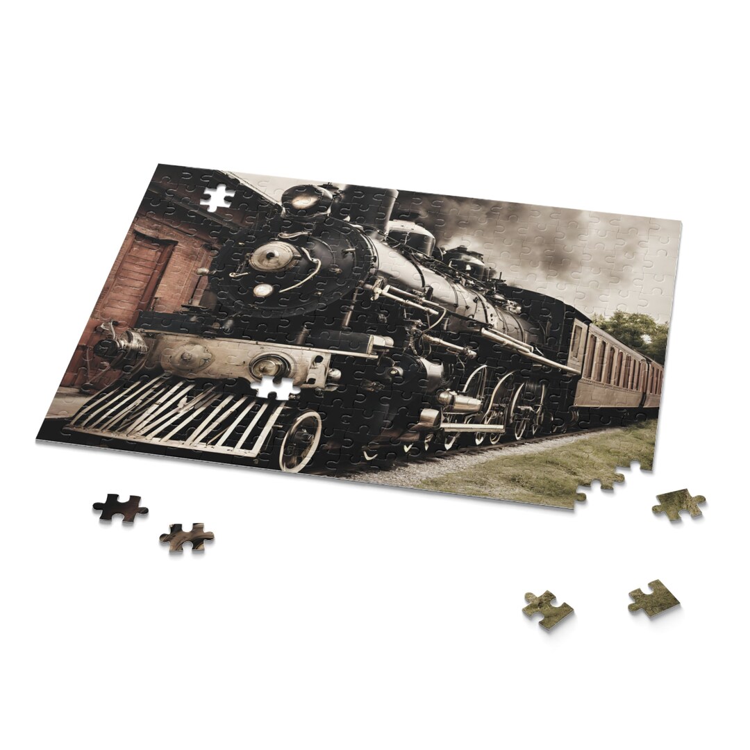 Vintage Railroad Jigsaw Puzzle, Perfect Father's Day Gift, Stem Train ...