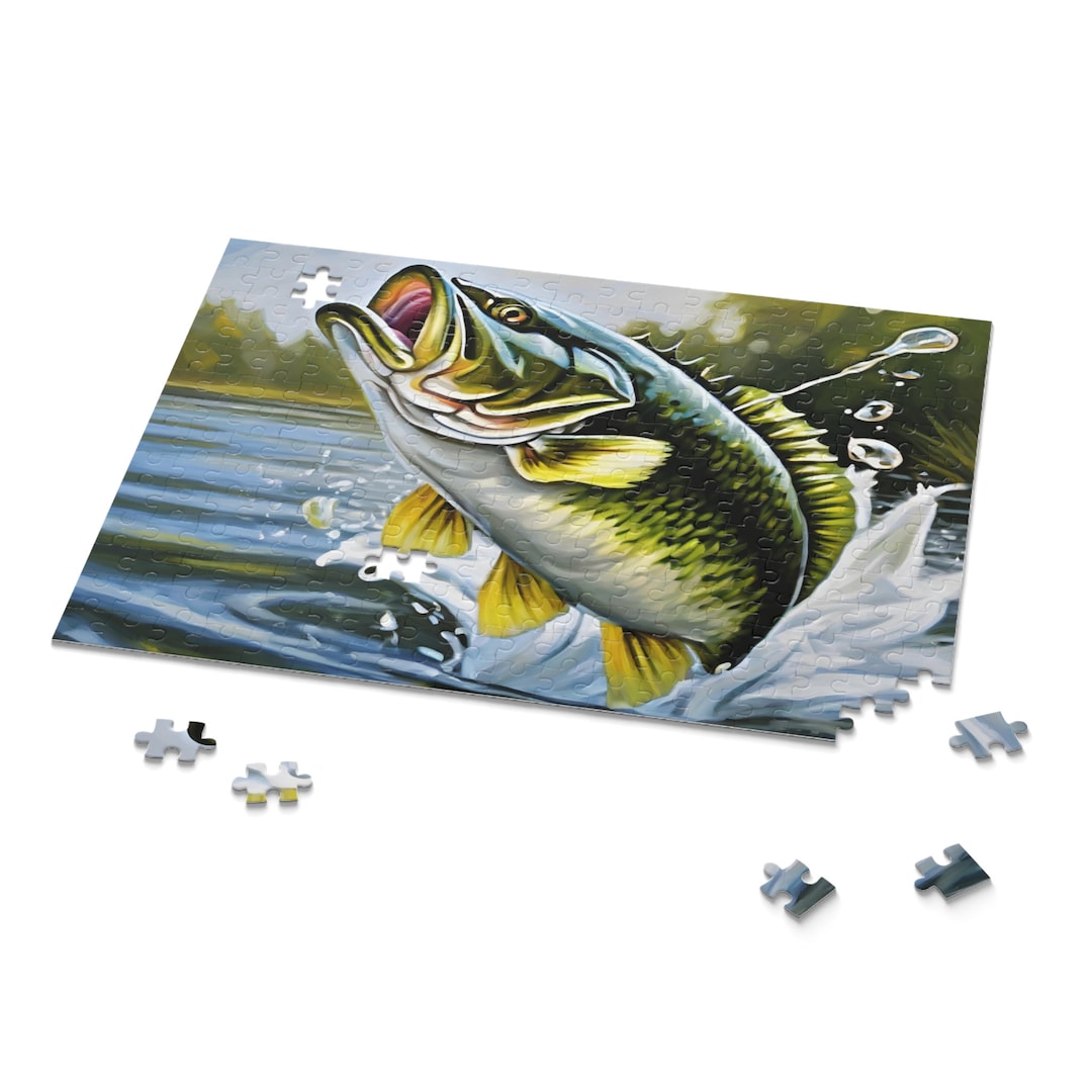Largemouth Bass Jigsaw Puzzle: A Perfect Gift for Fish Lovers - Etsy