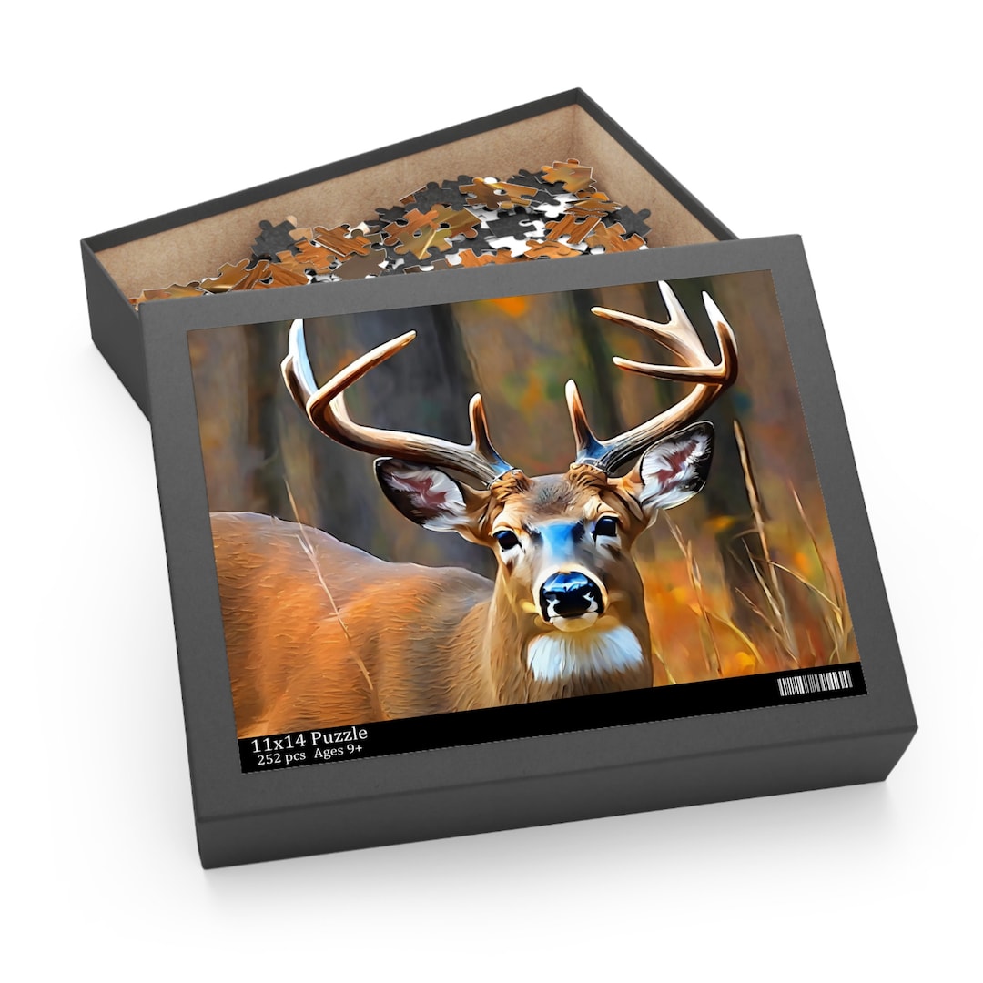 Stunning Deer Jigsaw Puzzle, Buck Puzzle, Nature, Hunting Gift ...