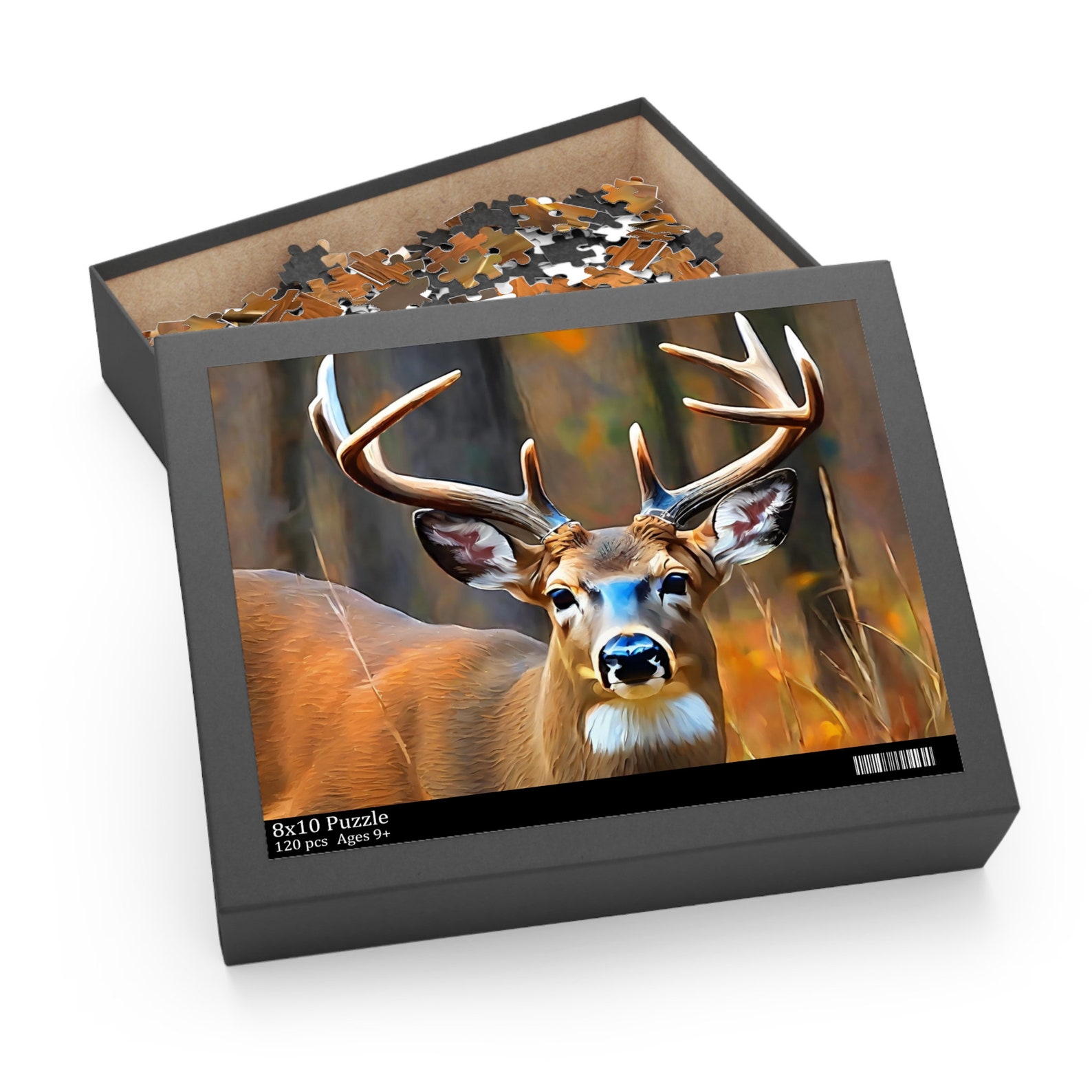 Whitetail Deer Puzzle: Nature Scene Puzzle, Christmas Gift - Etsy