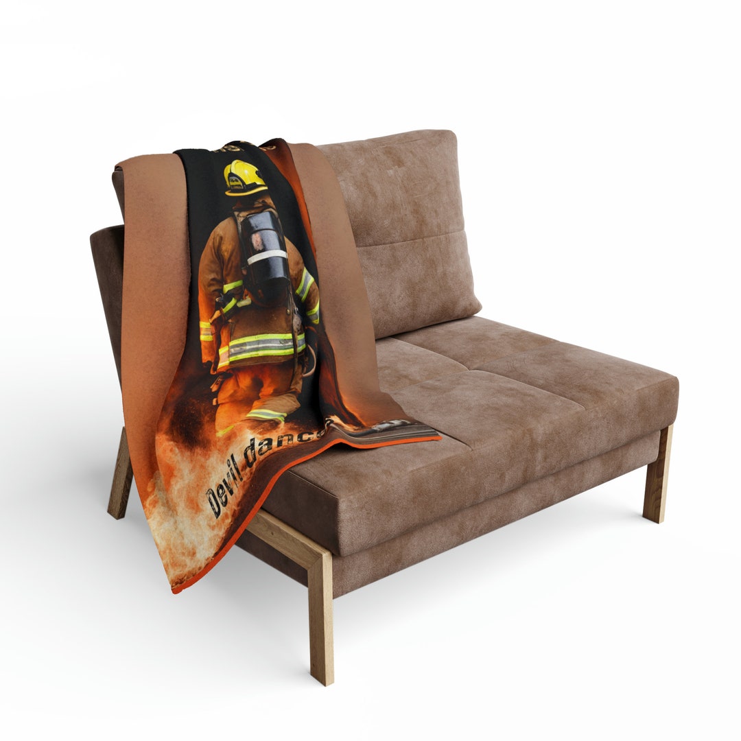 Firefighter Cozy Throw Blanket - First Responder Gift - Custom ...