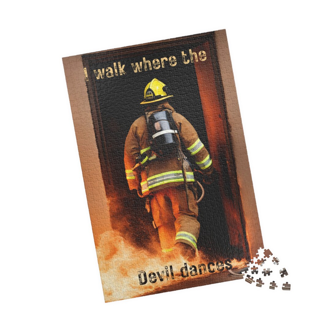 Firefighter Puzzle: A Heartwarming Gift for Family Bonding - Etsy