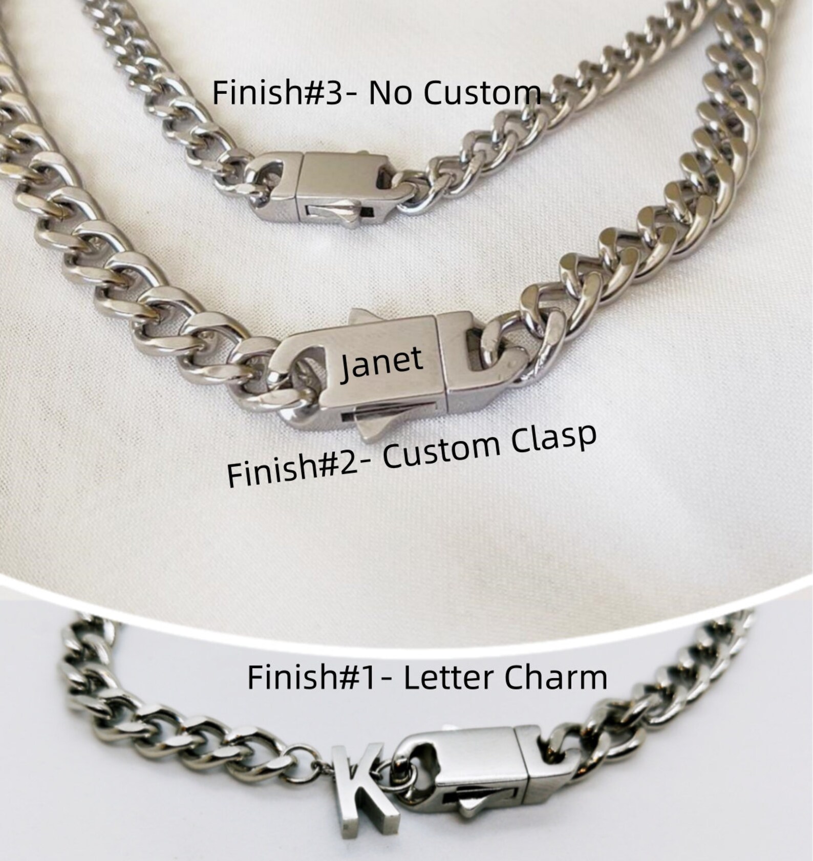 Gold Initial Necklace for Men, Custom Letter Name Choker, Stainless ...