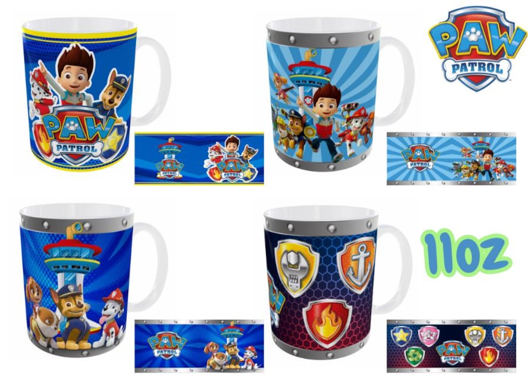 4 Paw Patrol, Wrap Sublimation Design PNG, Mug 11oz - Etsy