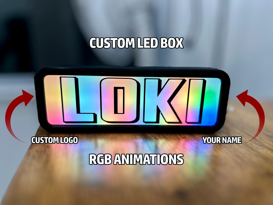 Custom RGB LED Box | Full WLED Animations - Etsy