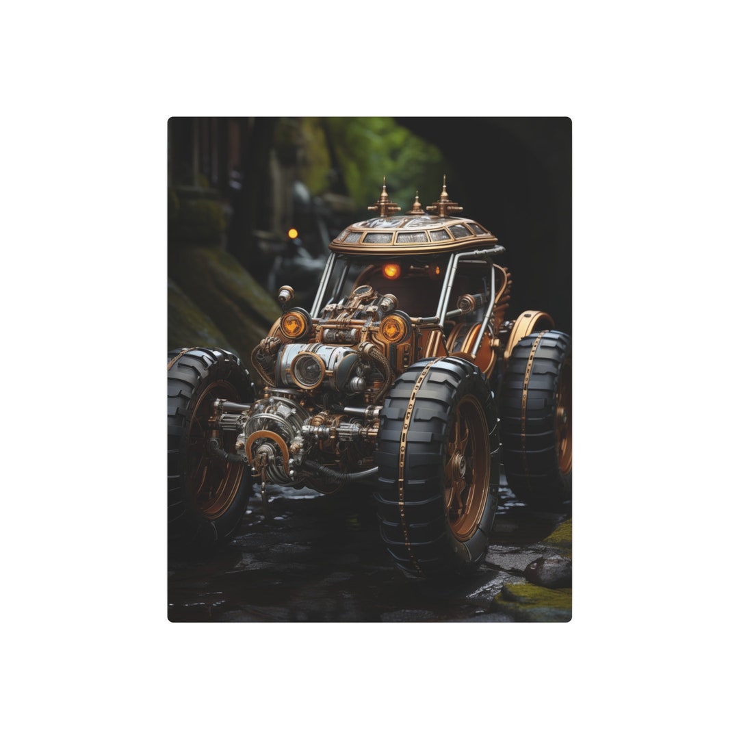 Steampunk Art on Metal Substrate 16 Off-road A Novel AI Generated Art ...