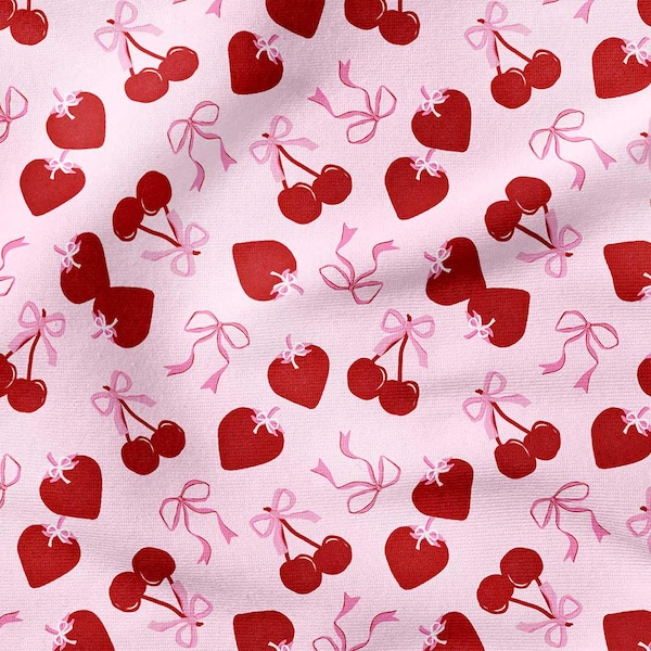 Bow Print Fabric - Etsy UK