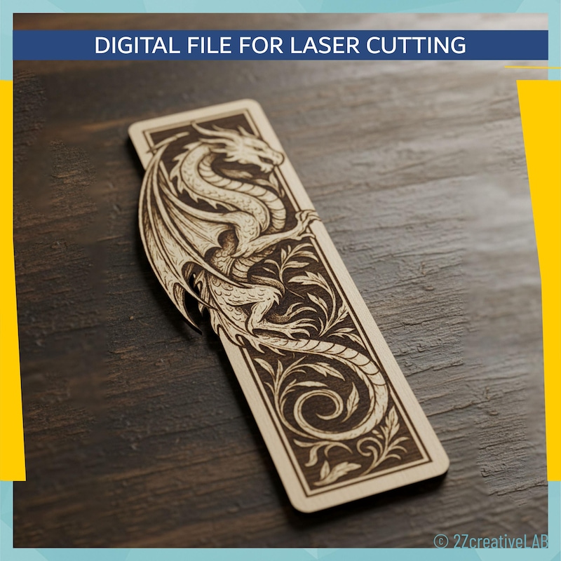 Laser Cut Book Dragon - Etsy