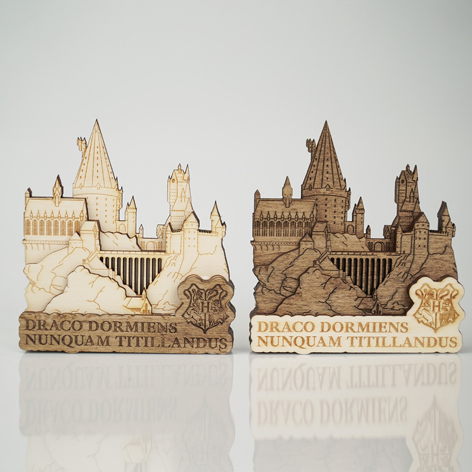 Hogwarts Castle Laser Cut File With Dragon Stand (SVG) - Etsy