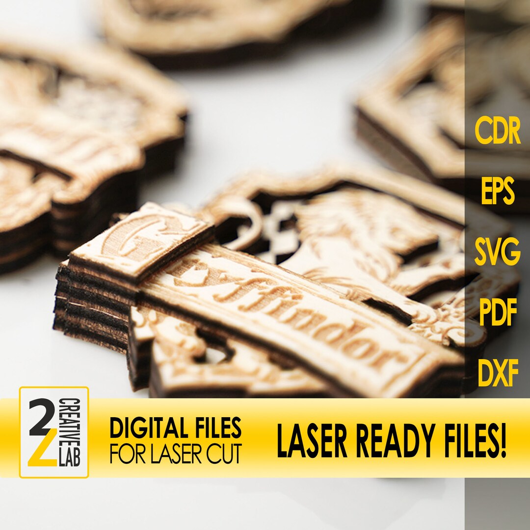 4 Multilayer Laser Cut File of a Magic School SVG | Symbolic House ...