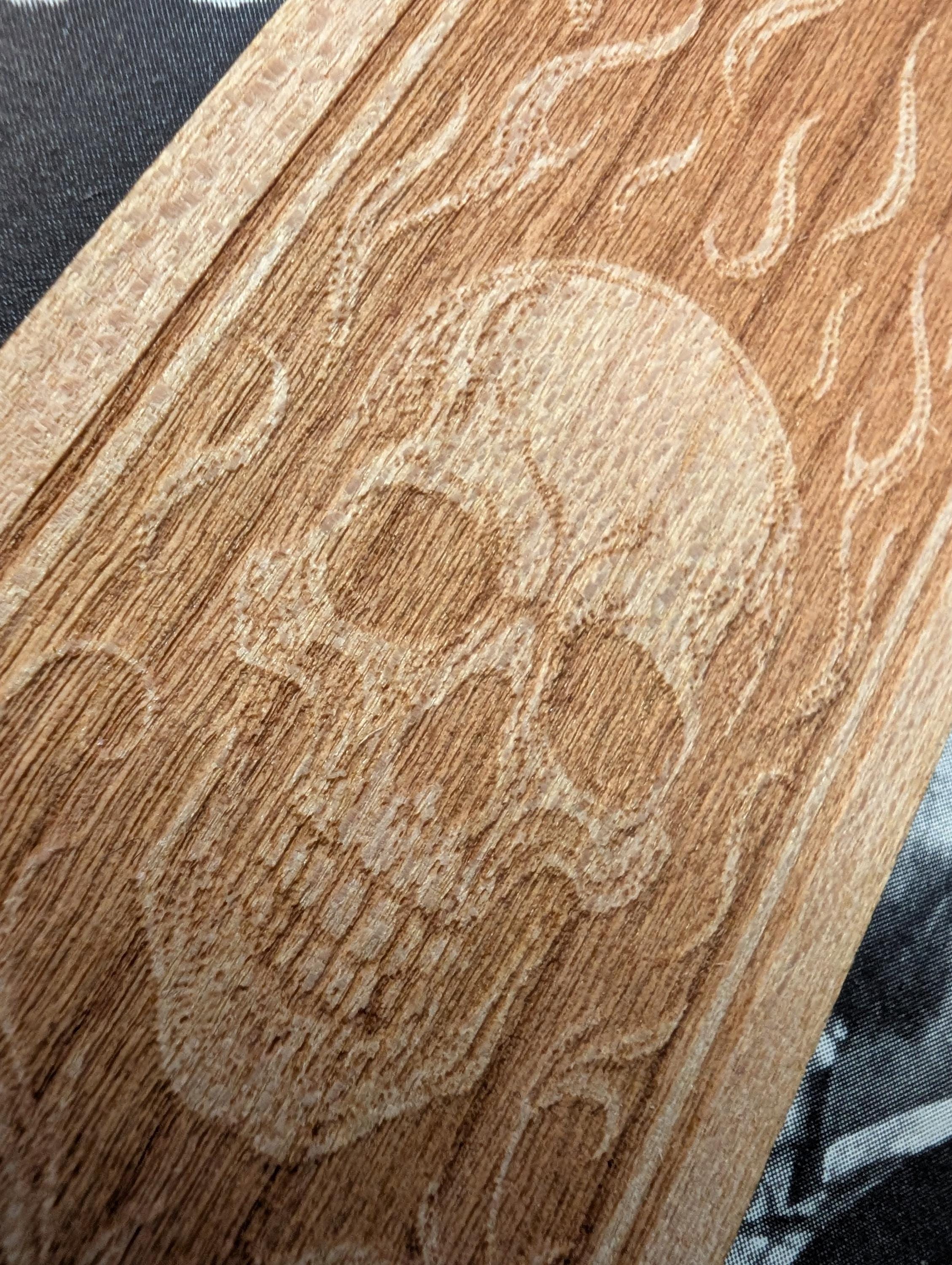 Skull & Flames Bookmark SVG | Gothic Dark Laser Engraved File - Etsy