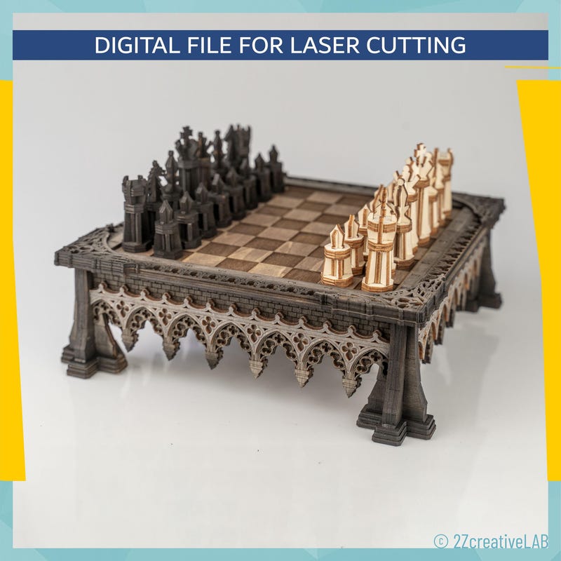 Gothic Chess Board Sets - Etsy
