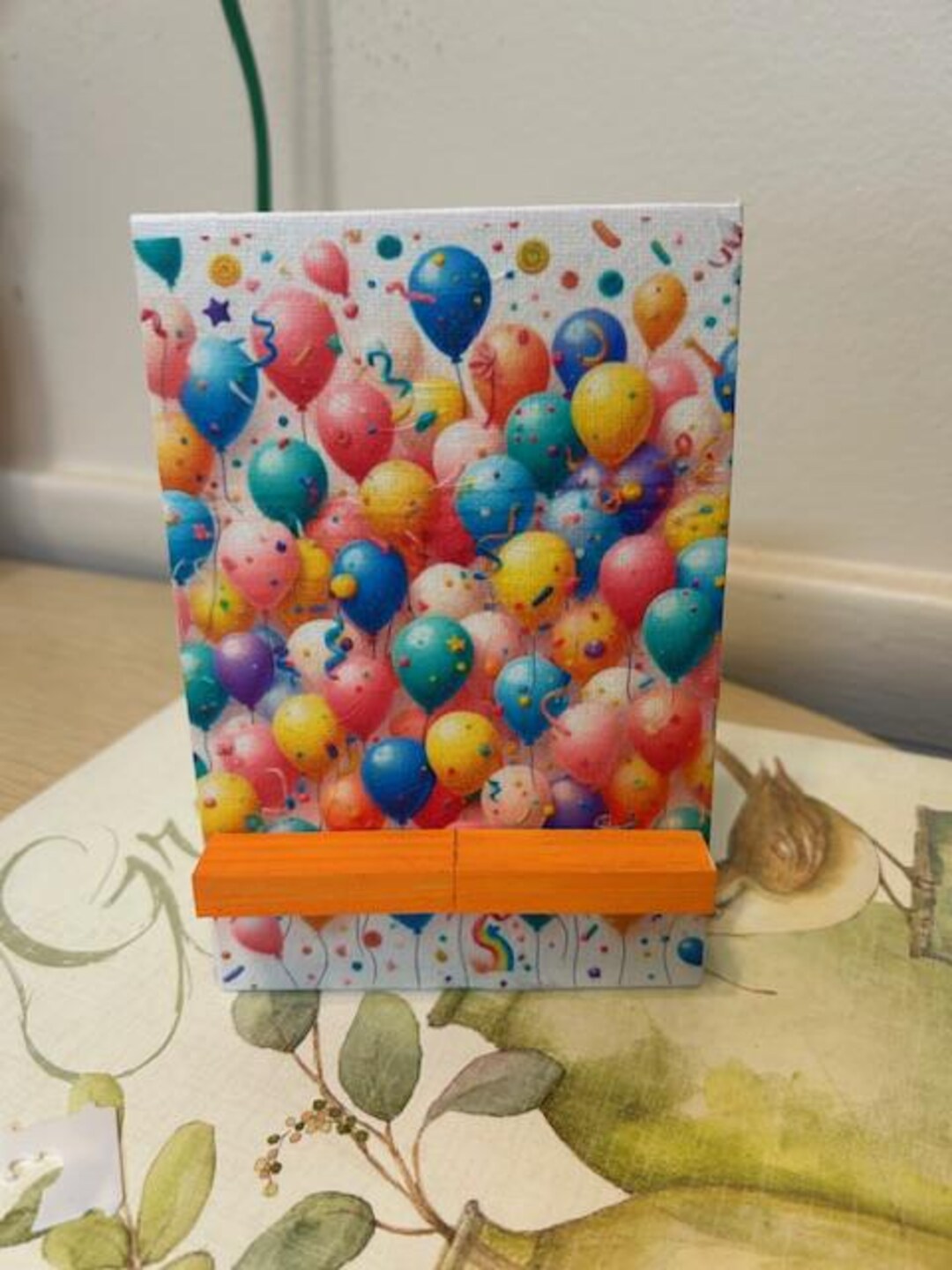 Festive Balloon Design Wooden Phone Holder for Smart Phones - Etsy