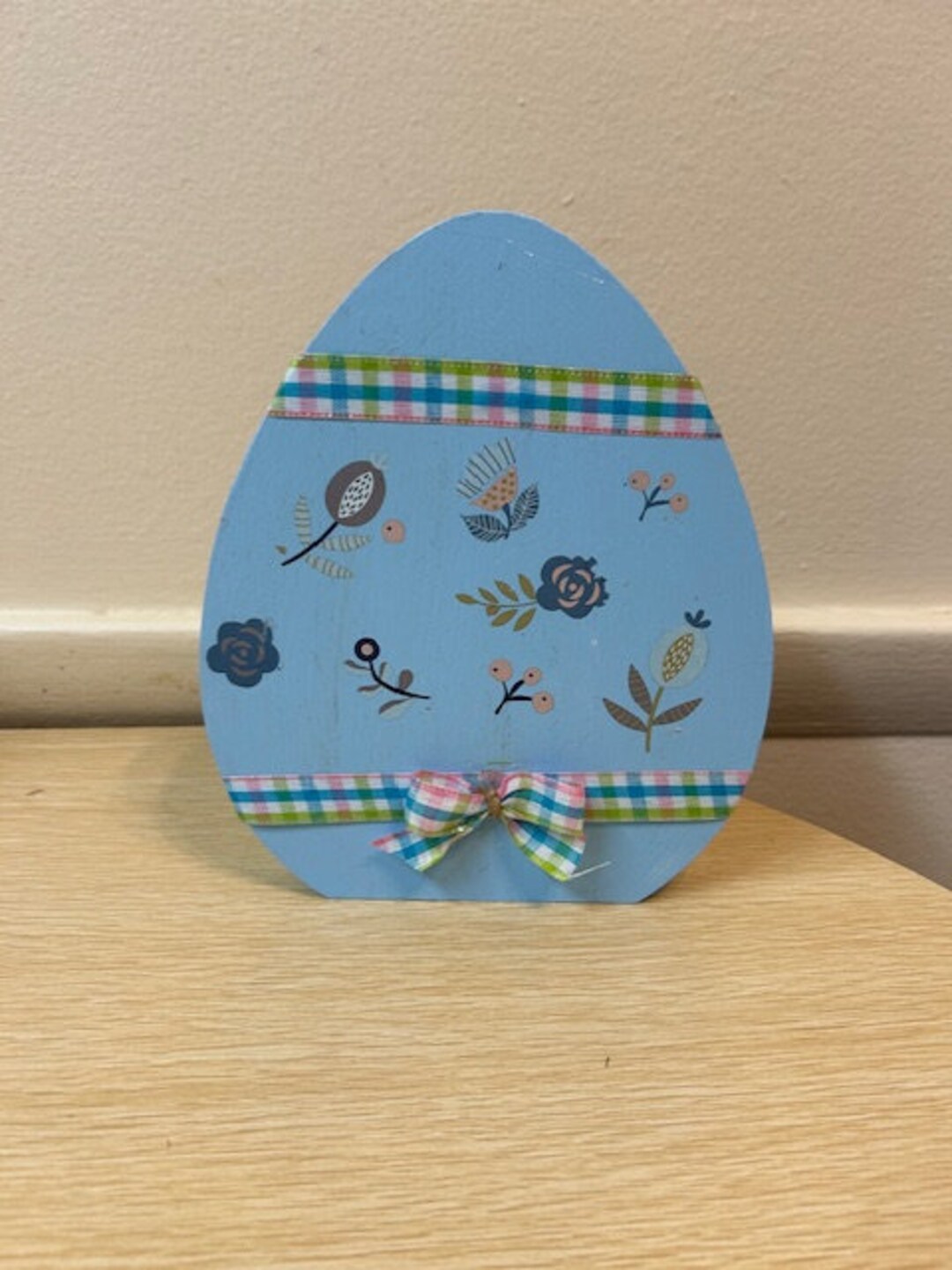 Beautiful Blue Easter Egg Tabletop Decor for Easter - Etsy