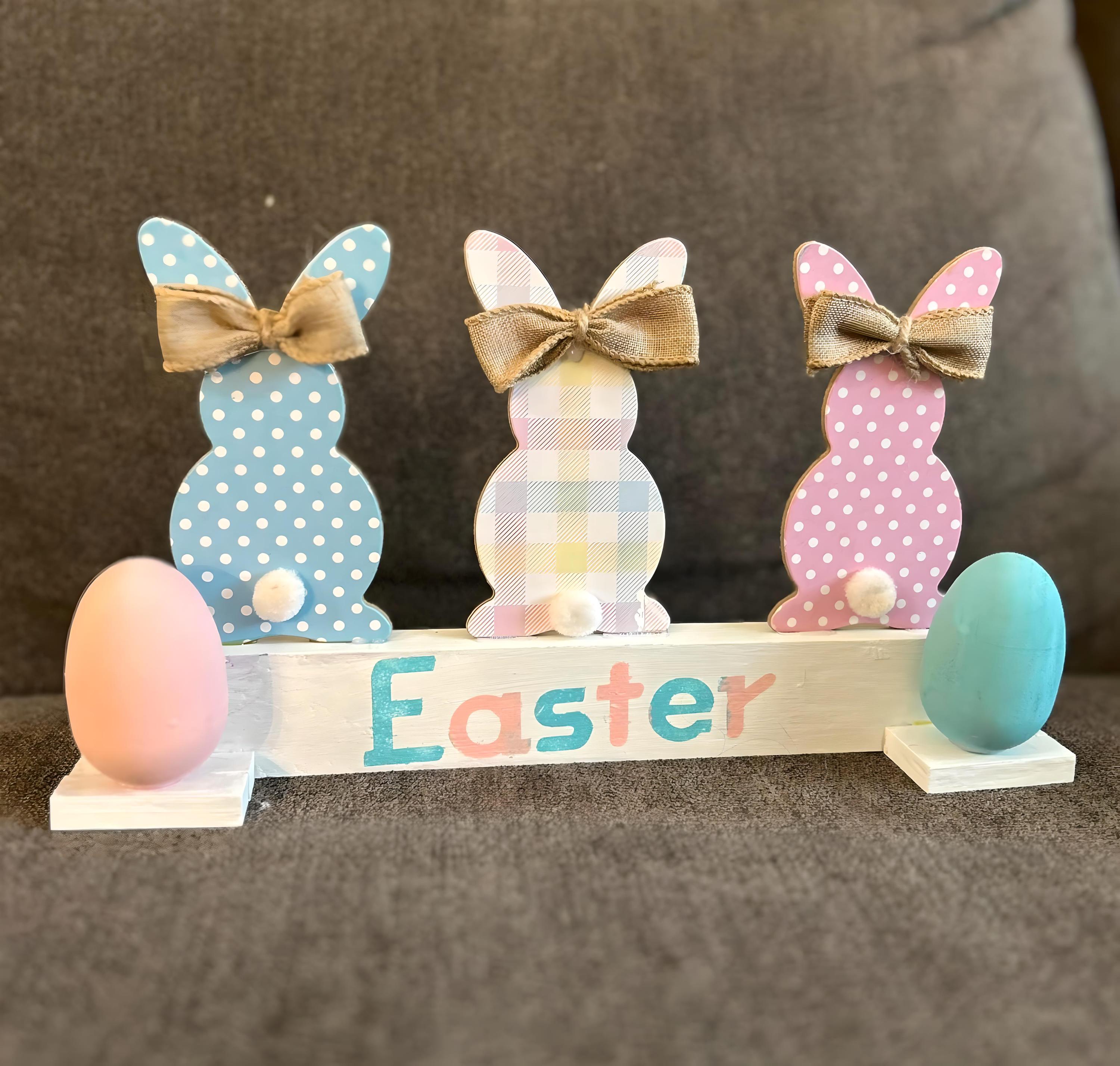 Wood Easter Bunny Shelf Sitter for Easter - Etsy