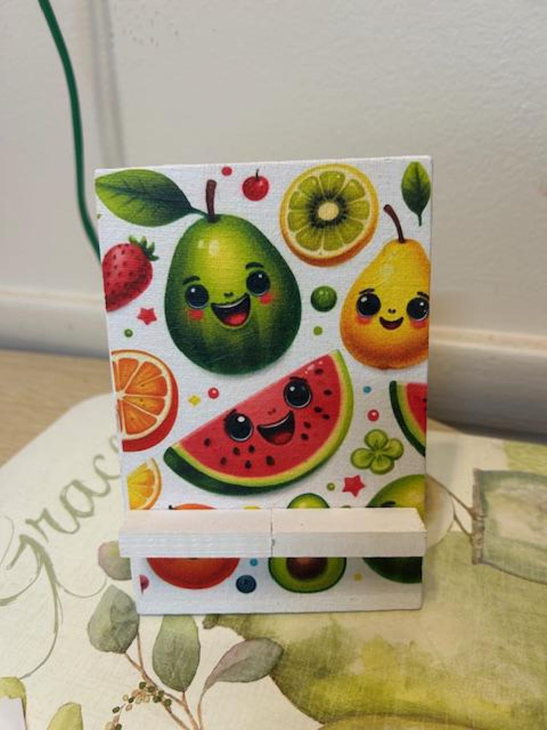Friendly Fruit Design Wooden Phone Holder for Smart Phone - Etsy