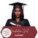 Black Girl Graduation Clipart: Elegant African American Graduate (PNG ...
