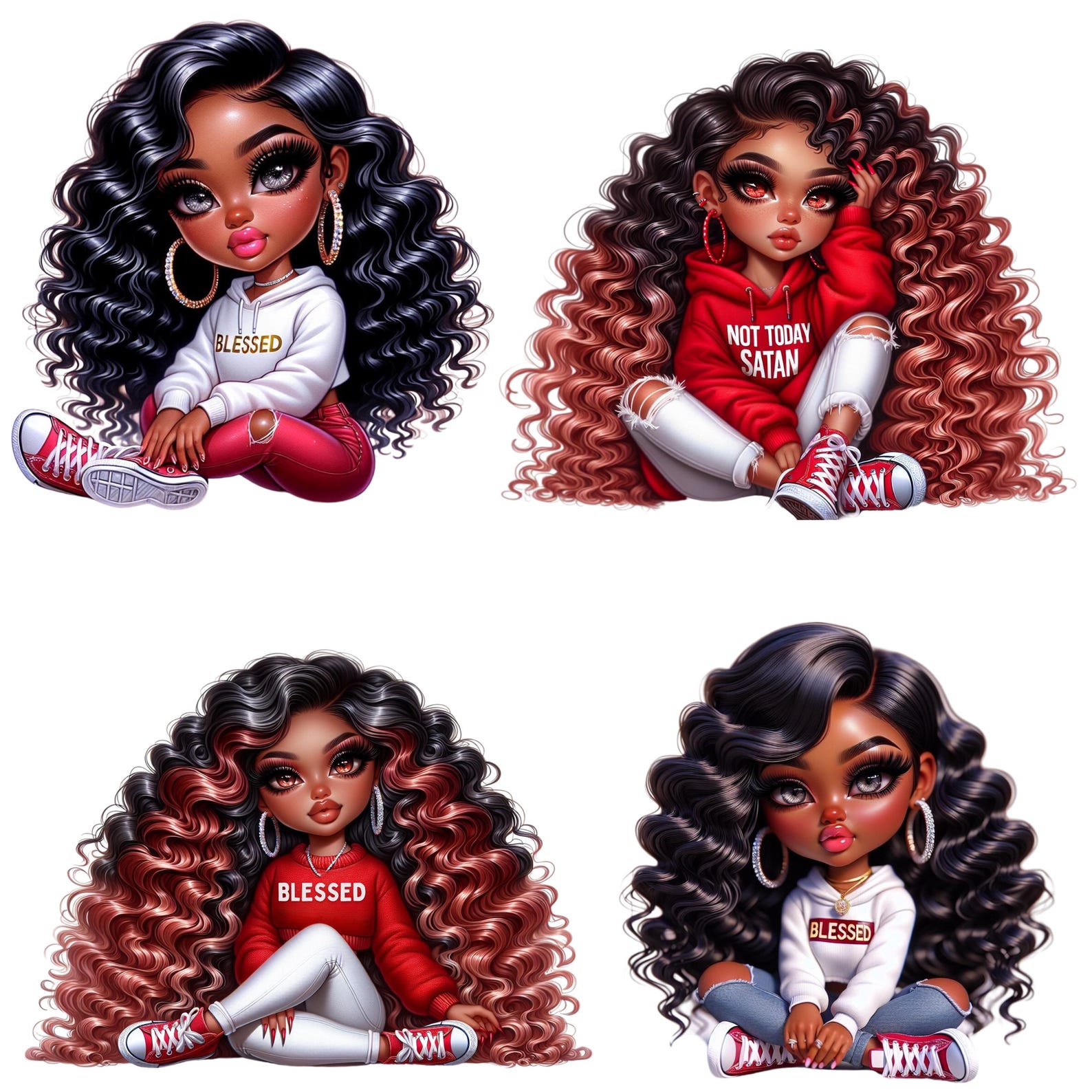 Chibi Faith Doll Chibi Woman Png Faith Based Christian Clipart inspired ...