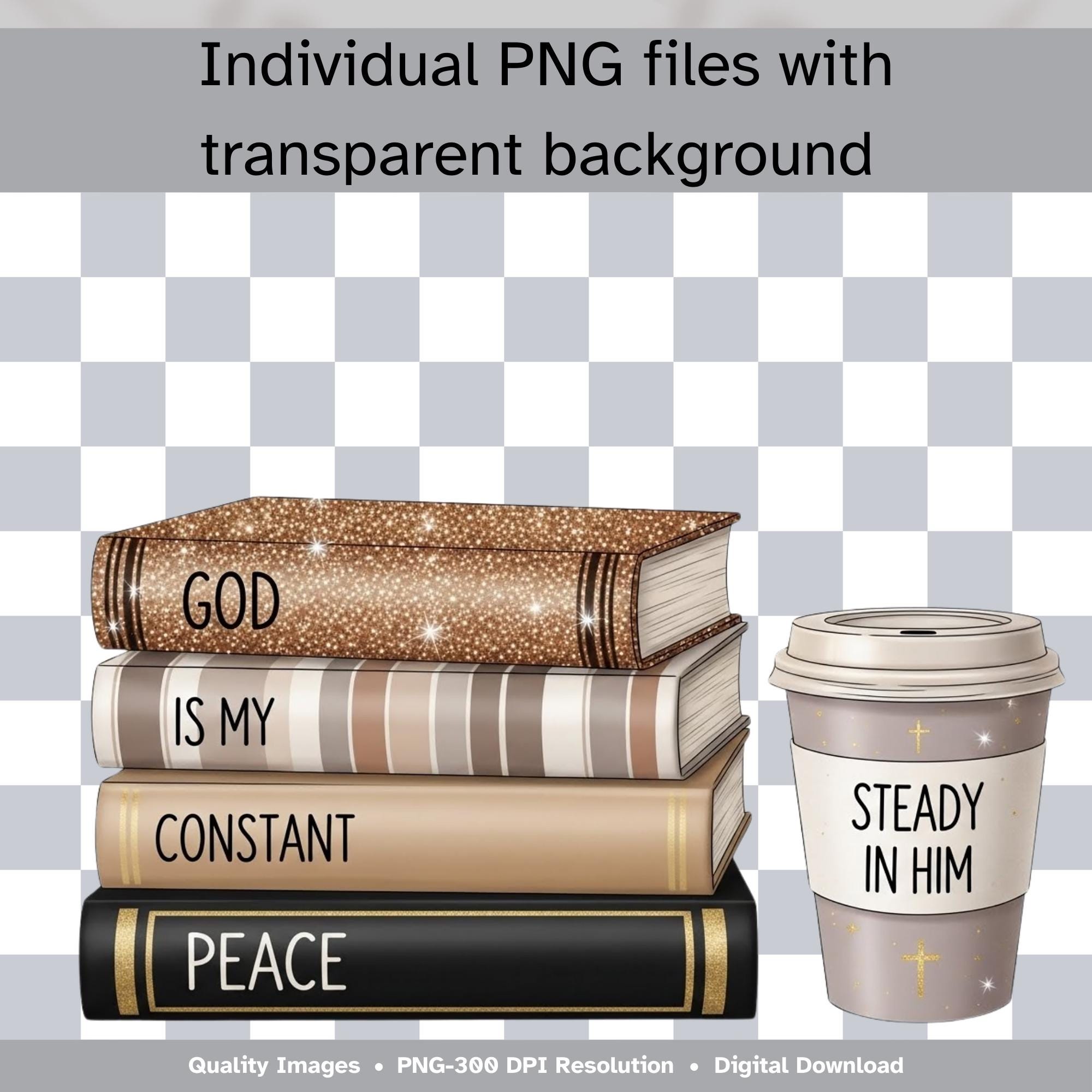 Faith Book Stack Clipart Bundle, Scripture PNG (digital Download) - Etsy