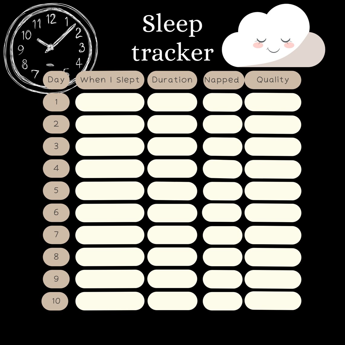 Sleep Tracker - Etsy