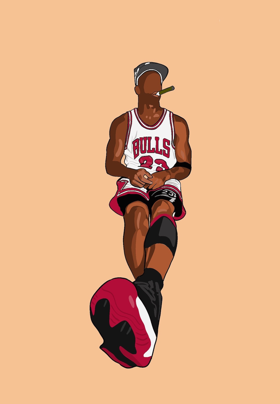 Goat Status Michael Jordan Digital Print - Etsy