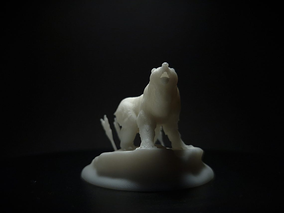 Miniature Grizzly Bear: Perfect for D&D, Pathfinder, and Collectors - Etsy