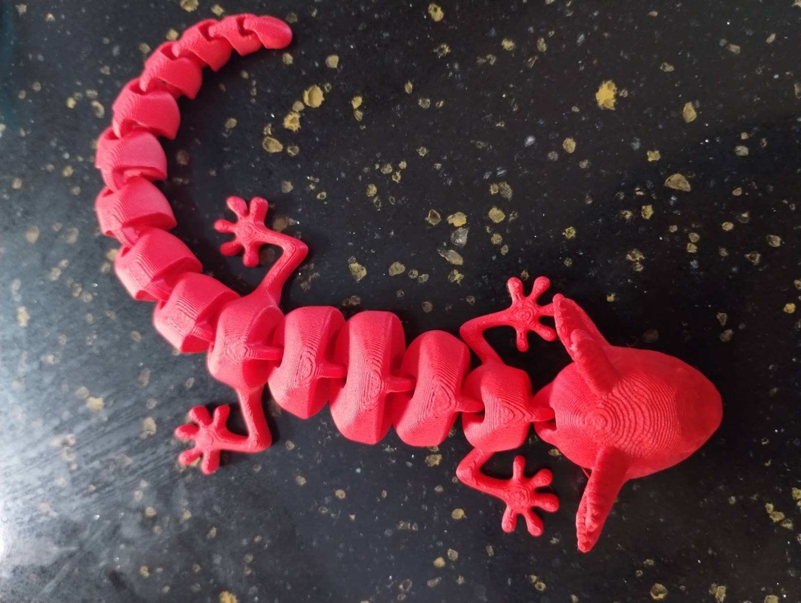 Articulated 3D Printed Axolotl Toy/fidget - Etsy