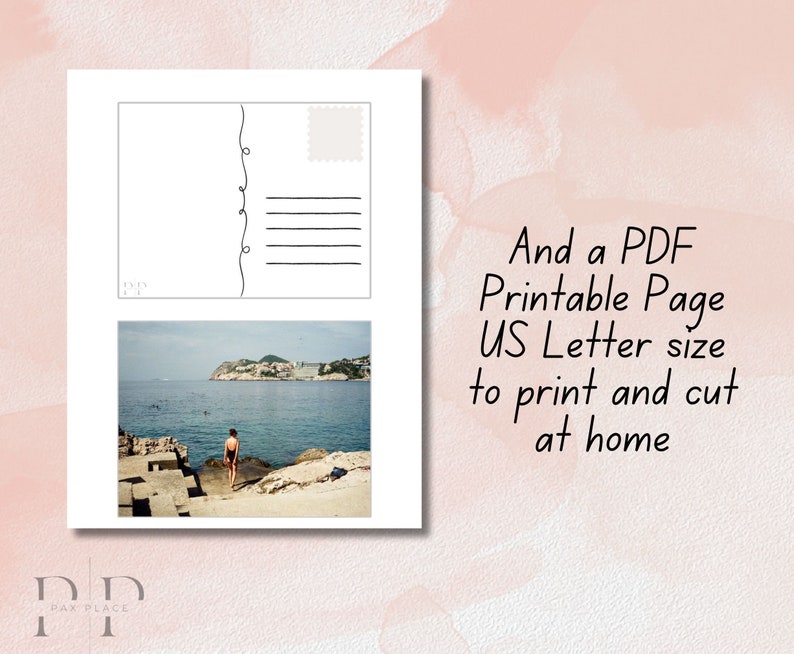 6x4 Printable Postcard Adriatic Sea, European Summer Postcard JPG ...
