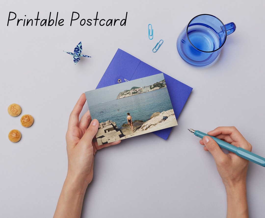 6x4 Printable Postcard Adriatic Sea, European Summer Postcard JPG ...