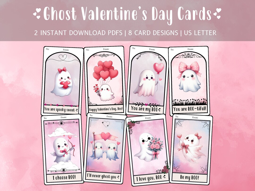 Ghost Valentine's Day Cards | Ghost Valentines | Valentines Day Cards ...