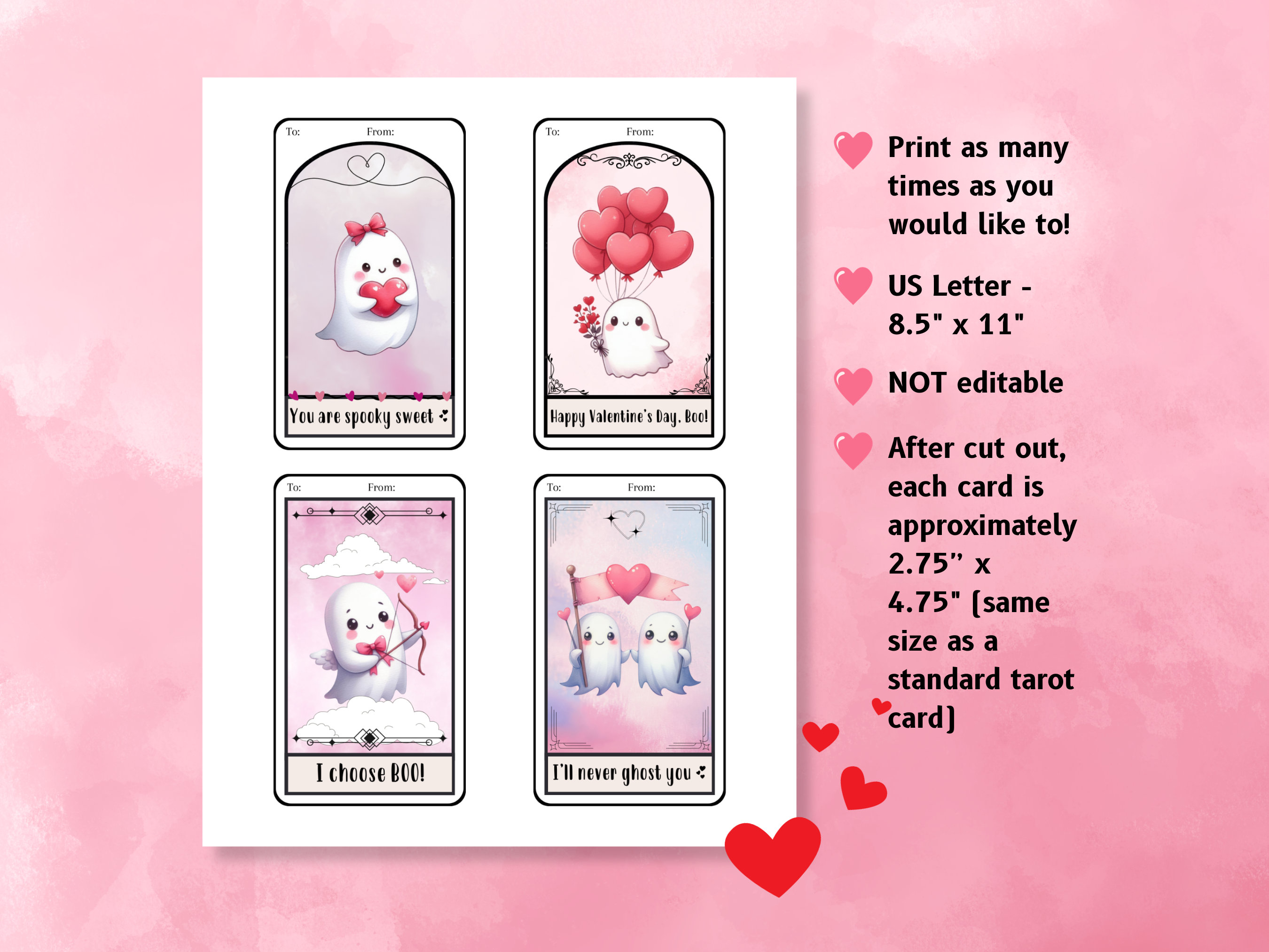 Ghost Valentine's Day Cards | Ghost Valentines | Valentines Day Cards ...