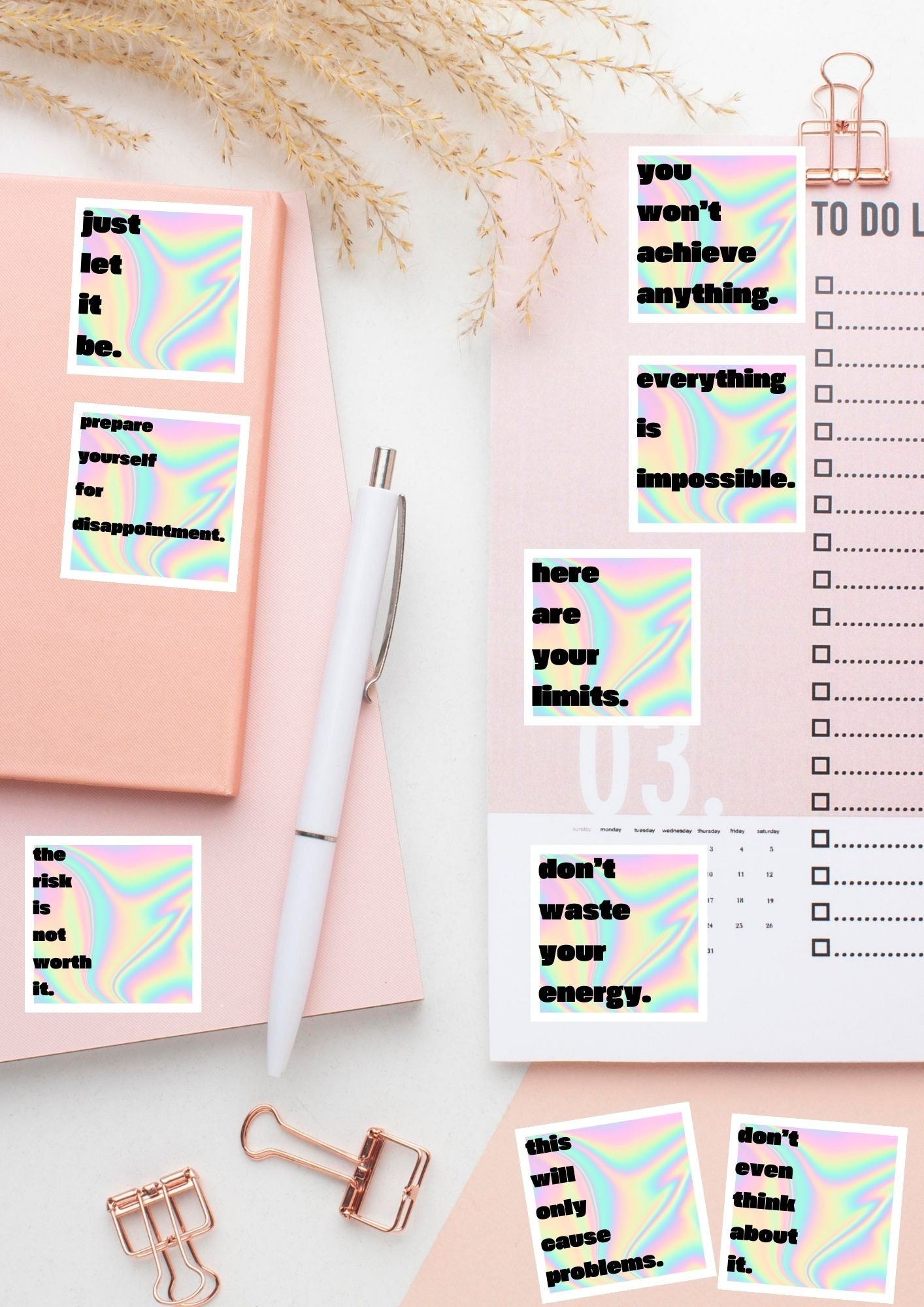 Printable Demotivational Stickers for Planners, Laptops & Notebooks ...