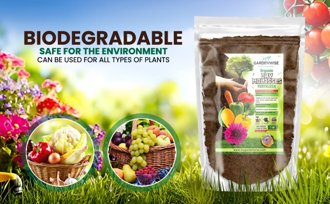GARDENWISE Organic Molasses for Plants; Horticultural Molasses - Ideal ...