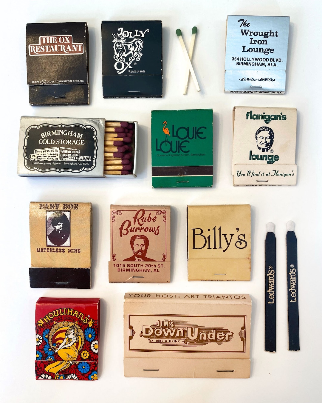 Birmingham Matchbooks 8x10 - Etsy