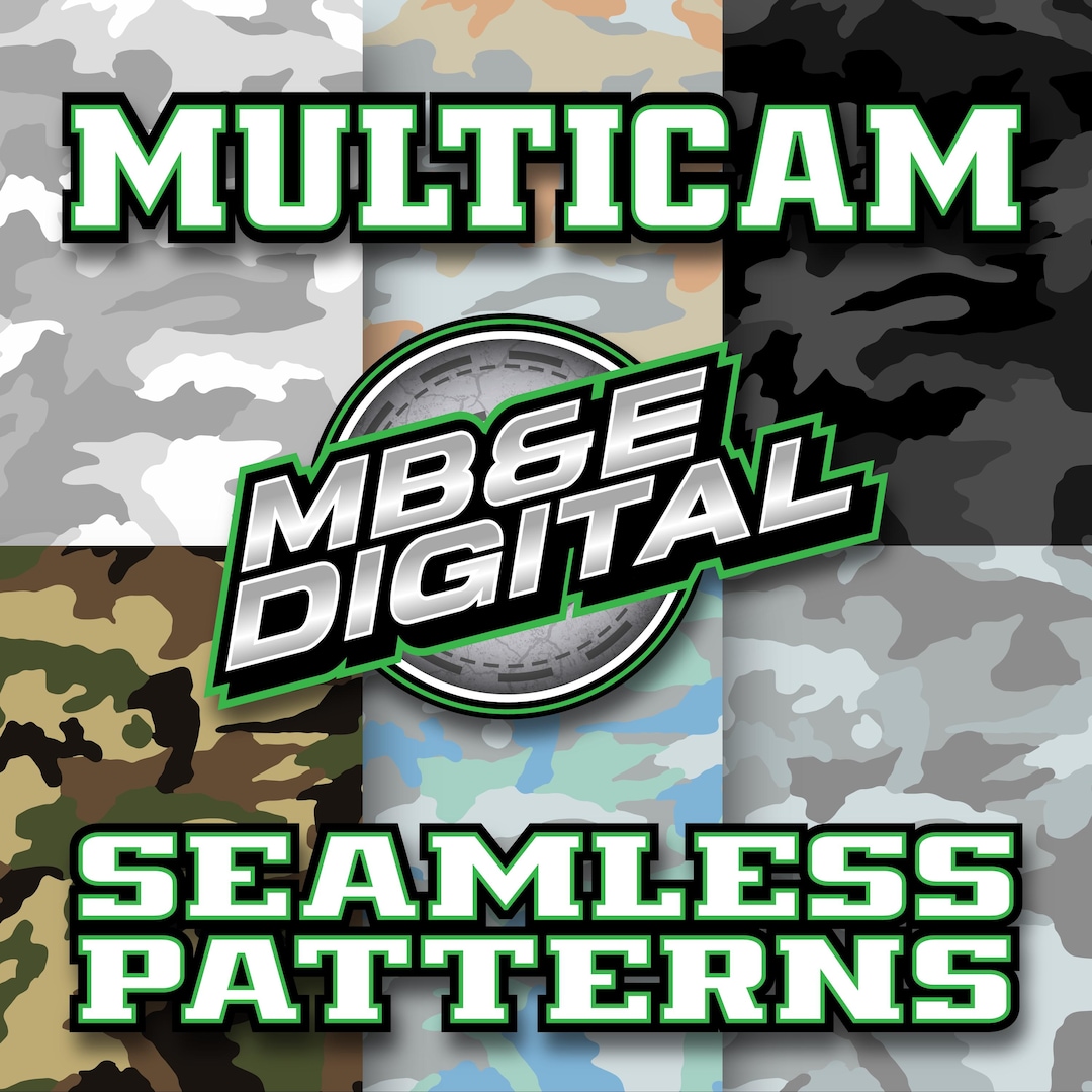 Multicam Camo PNG Seamless Patterns Textures / High Quality / Saltwater ...