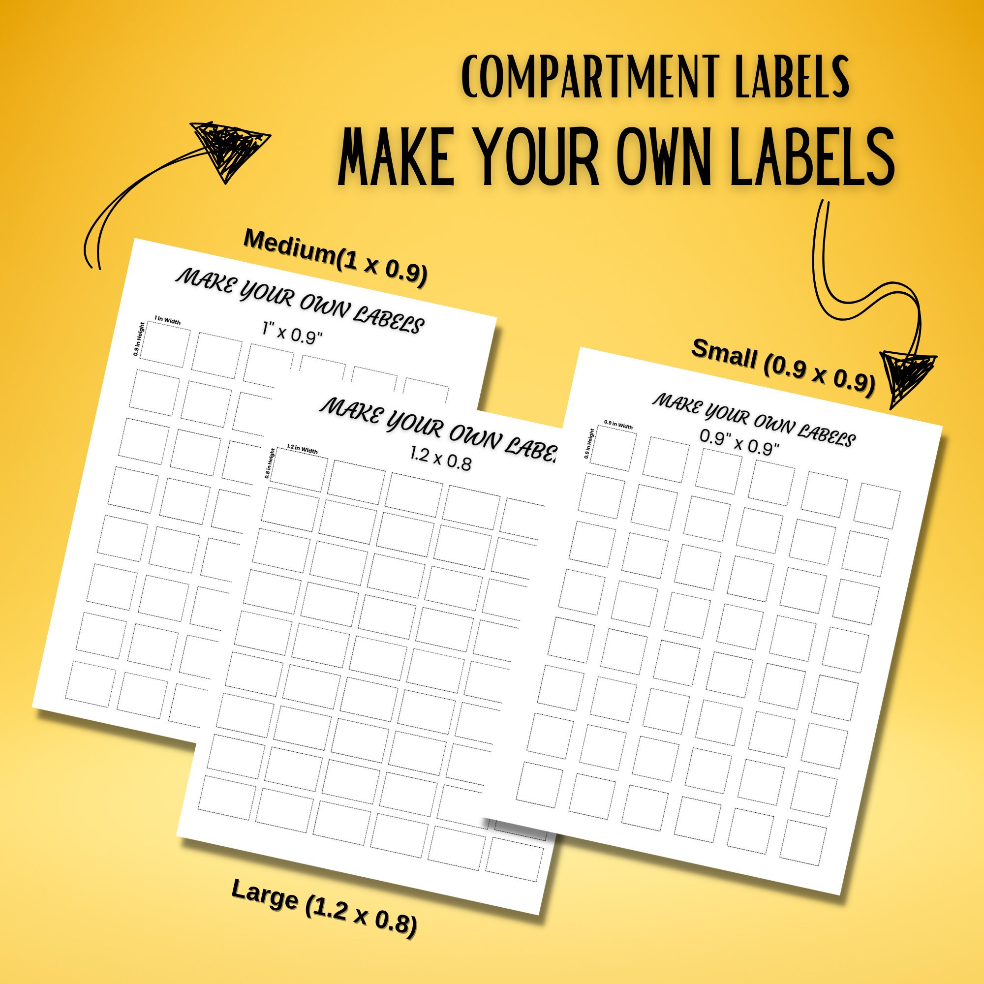 650 Pocket Pharmacy Labels Pill Label Sticker Pill Organizer Labels ...
