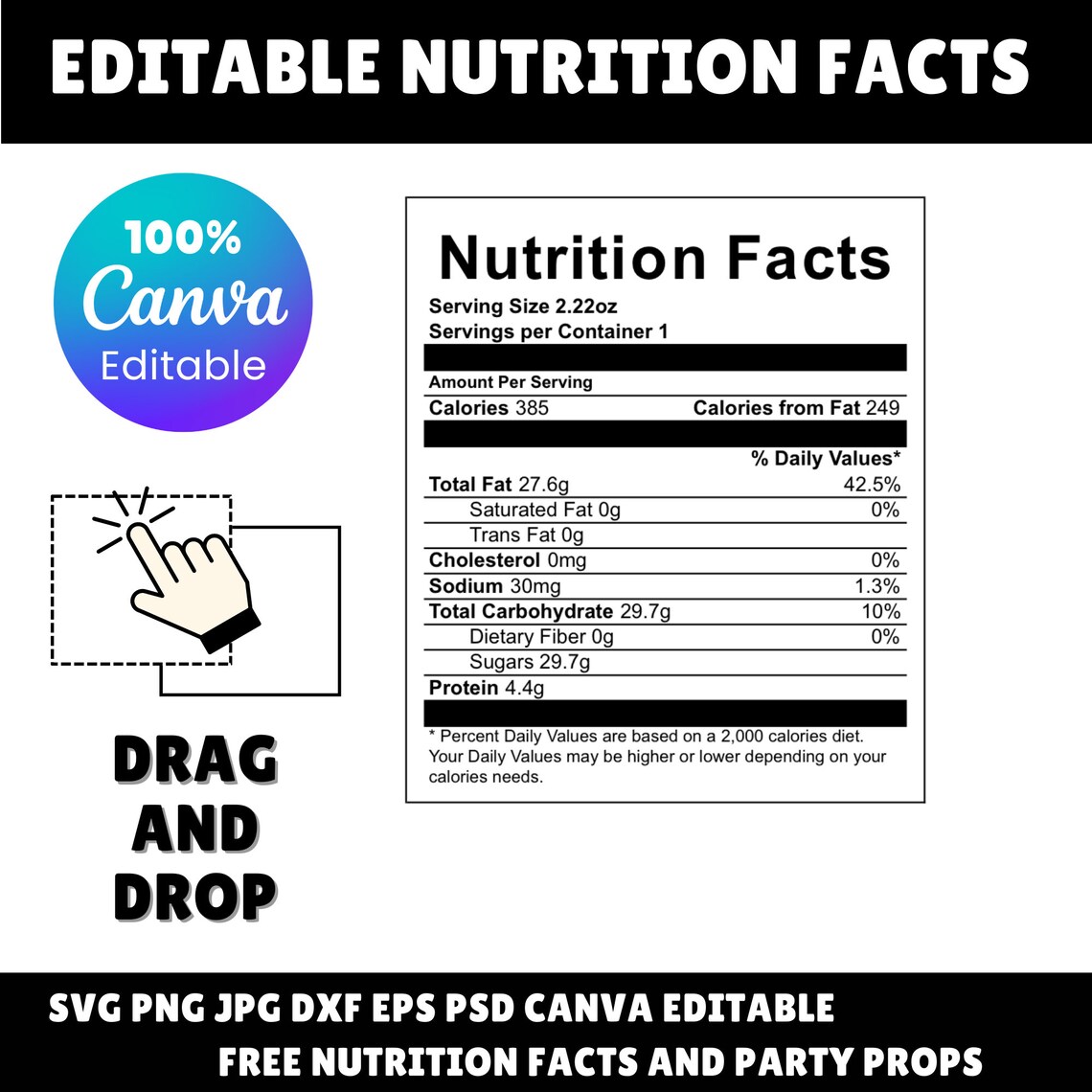 Caprisun Template Svg, Capri Sun Party Favor Mockups Bundle, Canva ...