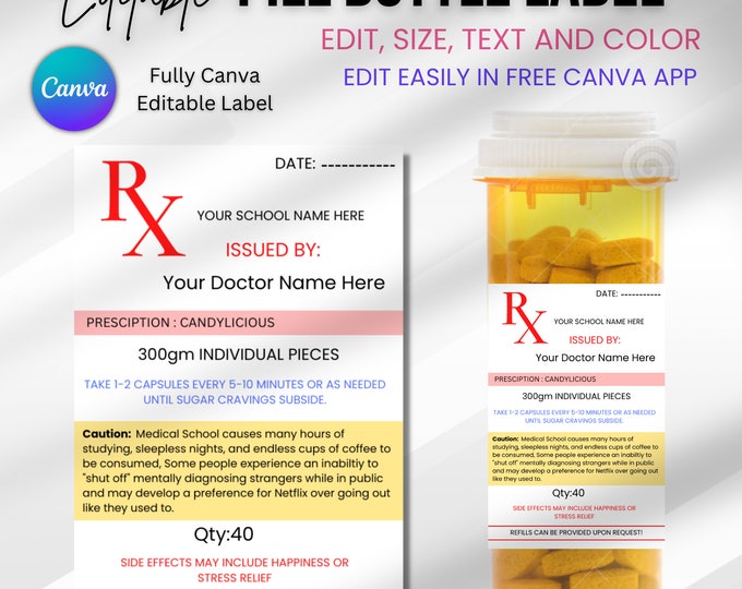 PRINTABLE Chill Pill Labels, Chill Pill Jar Labels, Easy DIY Gift Ideas ...