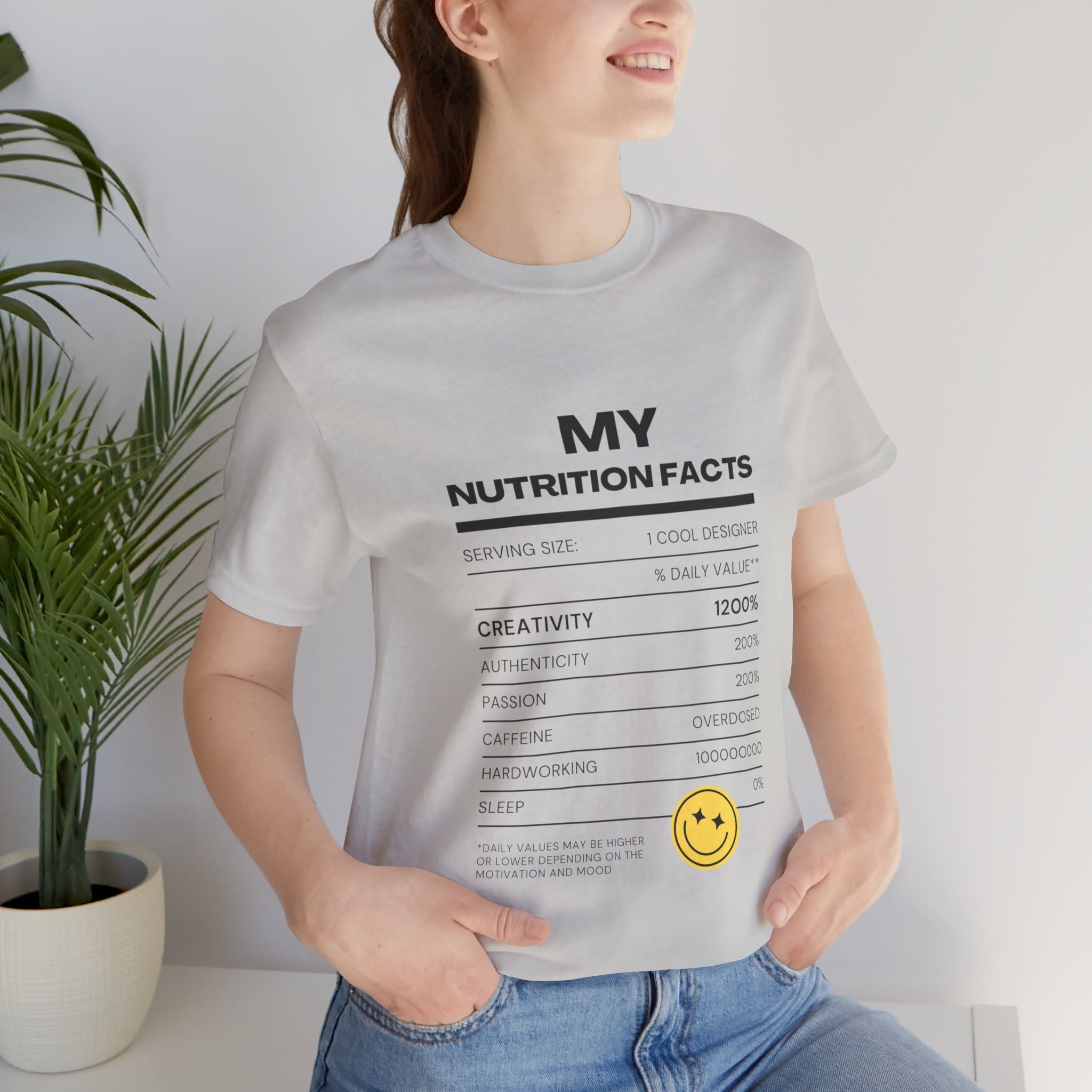 My Nutrition Facts Funny T-shirt - Etsy