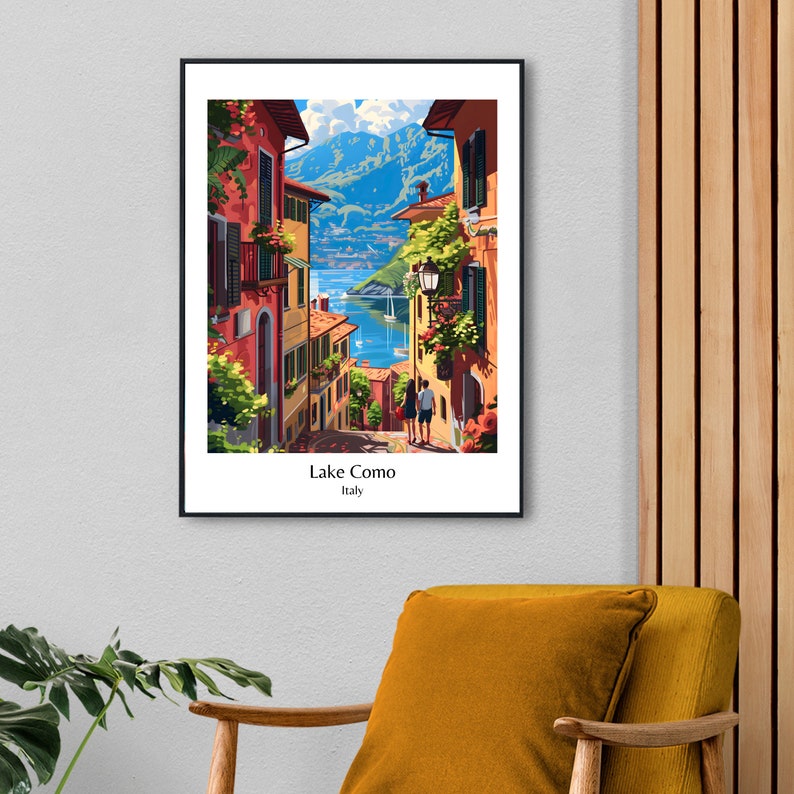 Lake Como Poster Print Italy Lifestyle Poster Bellaggio Travel Poster ...